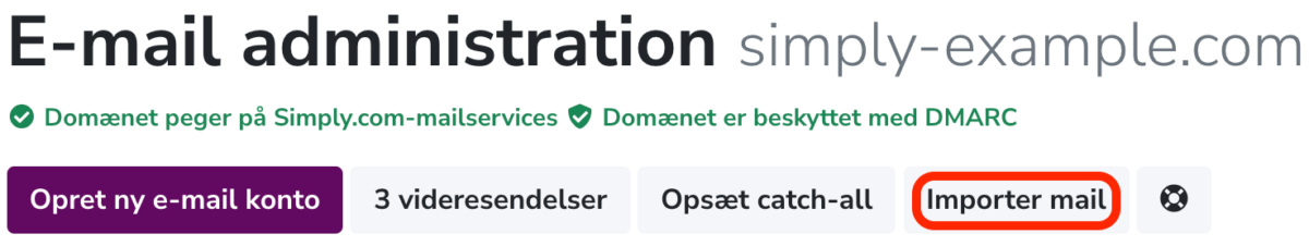 Sådan importerer du din hjemmeside og e-mail til Simply.com - Simply ...